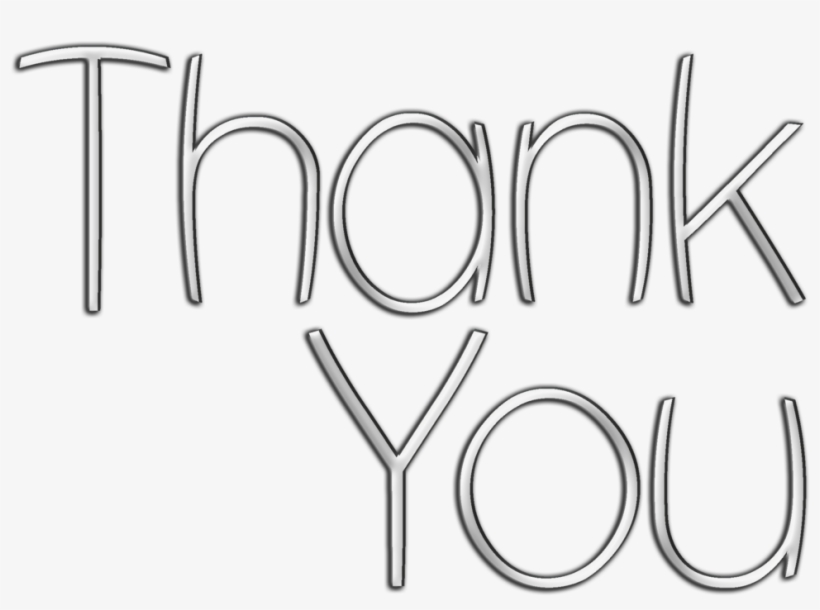 Download Thank You Png - Line Art - HD Transparent PNG - NicePNG.com