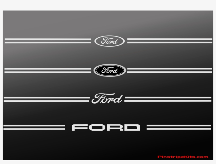 Ford Vinyl Emblem Logo Decal Pinstripe Kit - Ford Transparent PNG ...