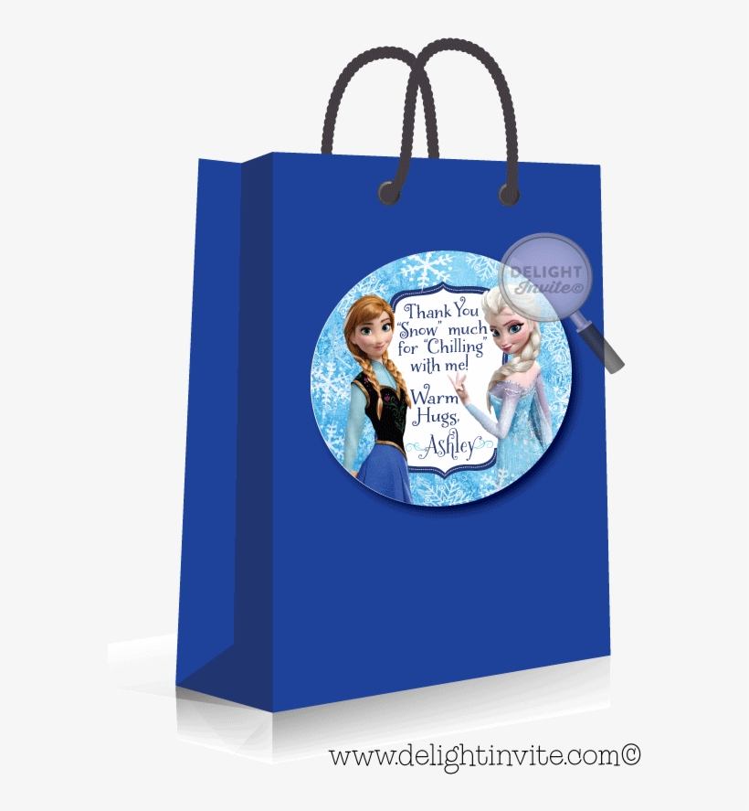 Frozen Elsa And Anna Sticker Tag [di-274st] - Tote Bag Transparent PNG ...