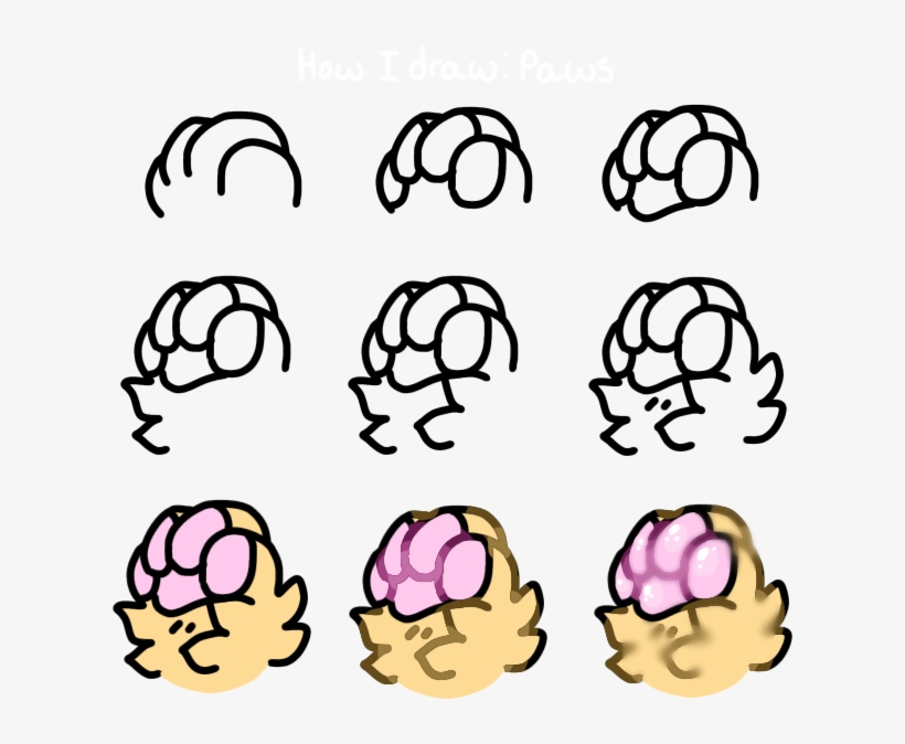How I Draw Paws By Kitten On Transparent PNG - 1024x768 - Free Download ...