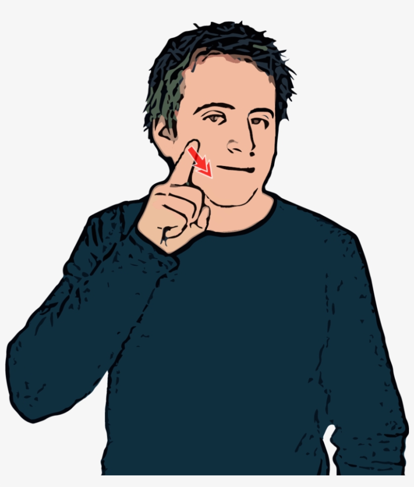 British Sign Language - British Sign Language Sad Transparent PNG ...