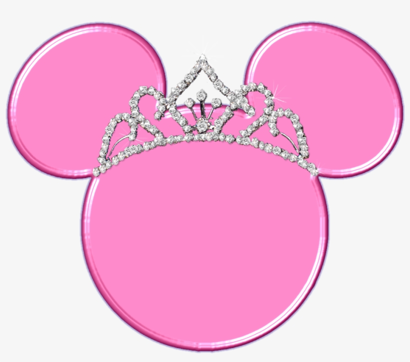 Pink Mickey Head With Tiara Photo - Pink Mickey Mouse Png Transparent ...