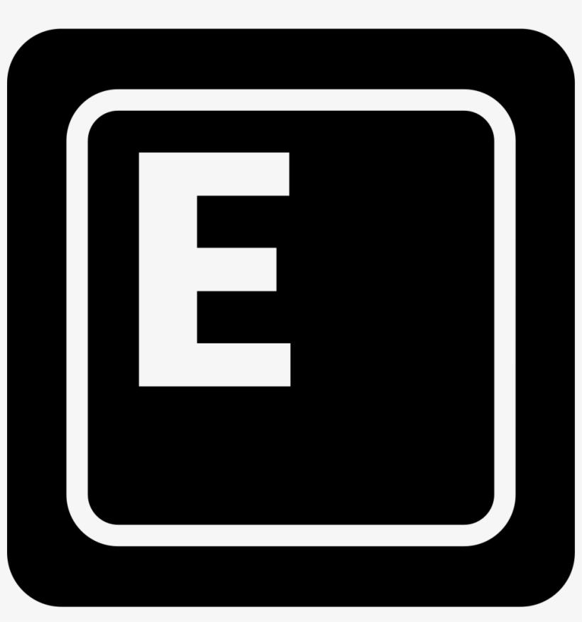 Download Keyboard Key E Comments - E Key On Keyboard Transparent - HD ...