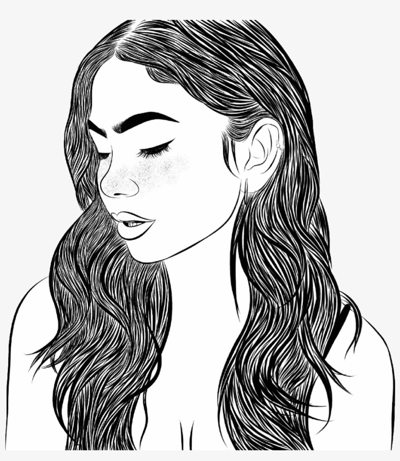 Transparent Girl Drawing