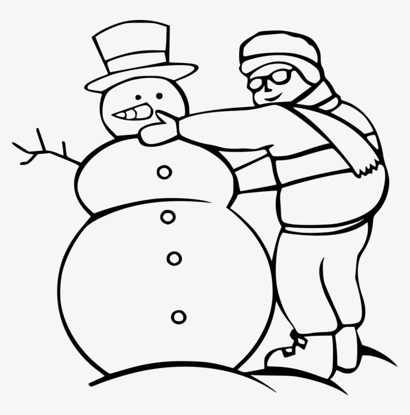 Building A Snowman Drawing Transparent PNG - 772x750 - Free Download on ...