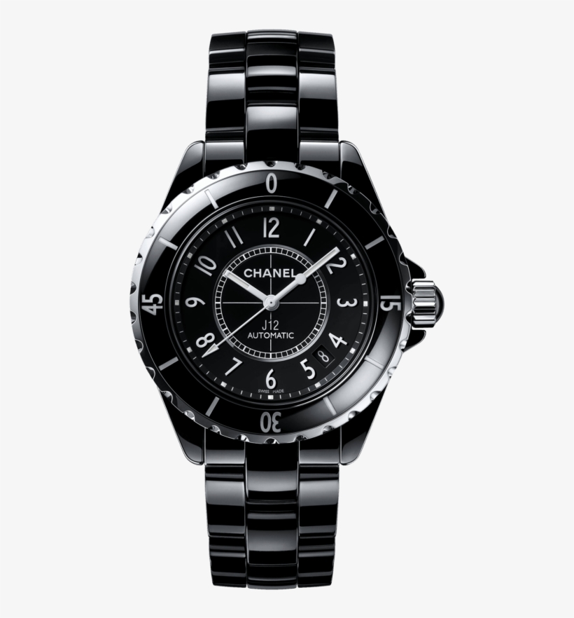 Chanel J12 - Black Chanel Watch Transparent PNG - 616x819 - Free ...