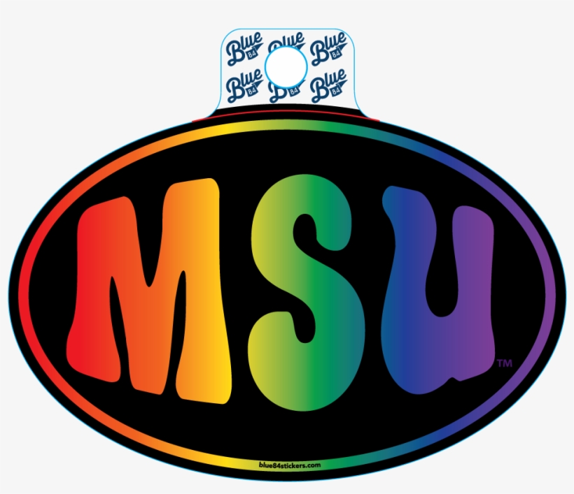 Decal Msu Rainbow - Illustration Transparent PNG - 1000x854 - Free ...