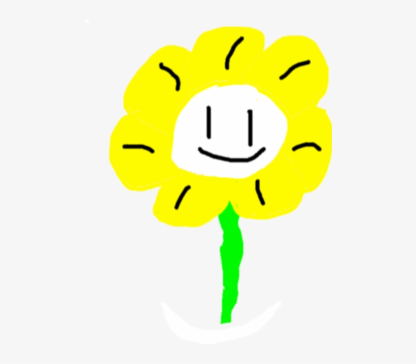Drawing - Flowey - Illustration Transparent PNG - 489x639 - Free ...