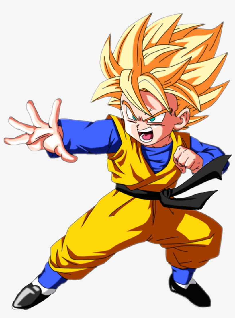 Goten Sticker - Son Goten Ssj Transparent PNG - 1024x1335 - Free ...