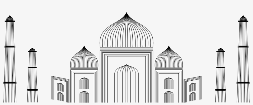 Download Taj Mahal Design With Corel Draw Draw Logo, Taj Mahal, - Taj ...