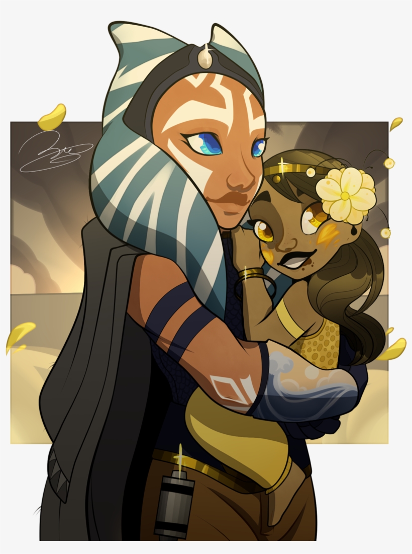 A Cute Lil' Picture Of Hedala Fardi And Ahsoka - Star Wars Ahsoka Hug ...