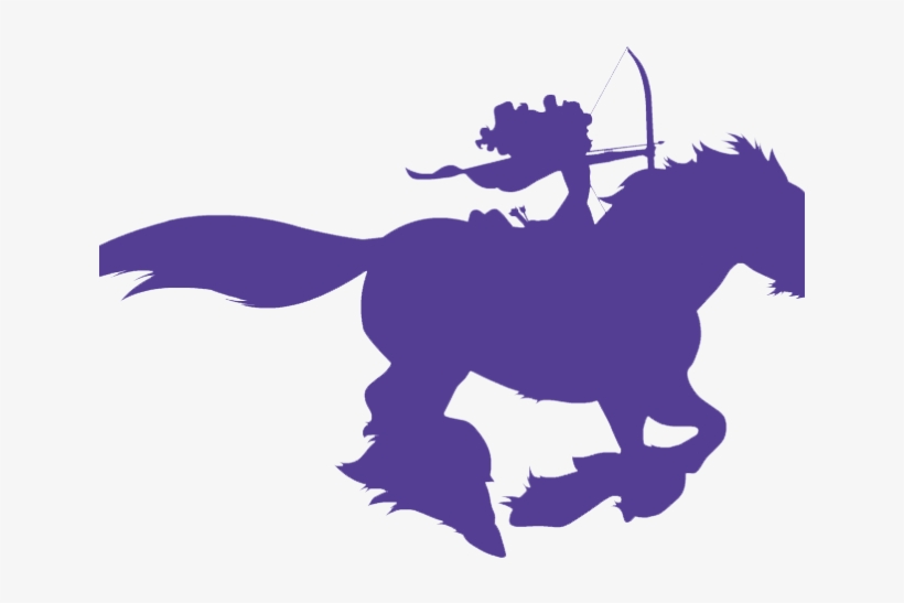 Disney Princesses Clipart Merida - Brave Merida Silhouette Transparent ...