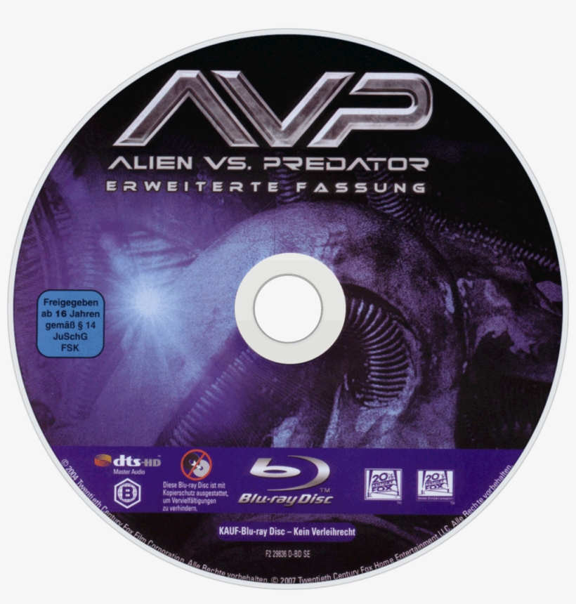 Avp Alien - Alien Versus Predator Blu Ray Disc Transparent PNG ...