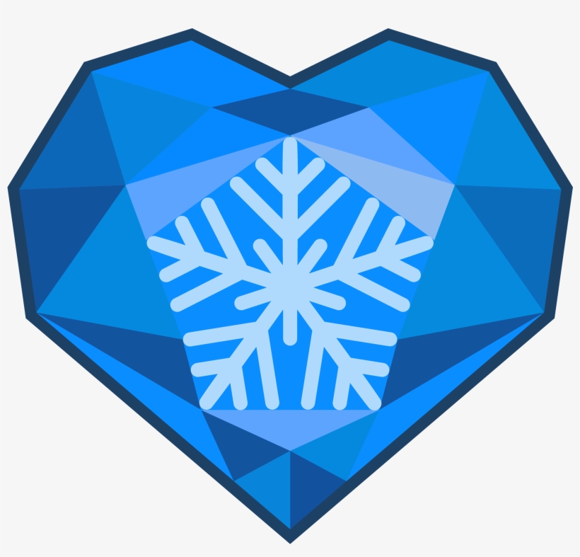 Crystal Clipart Electric Blue - Mlp Snowflake Cutie Mark Transparent ...
