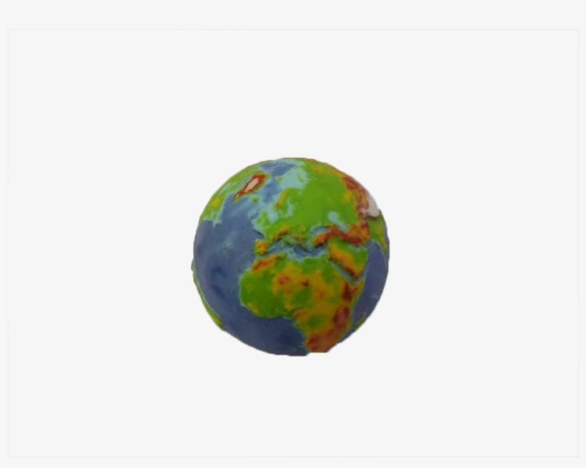 3d Printed Earth Globe False Colour Relief - Earth Transparent PNG ...