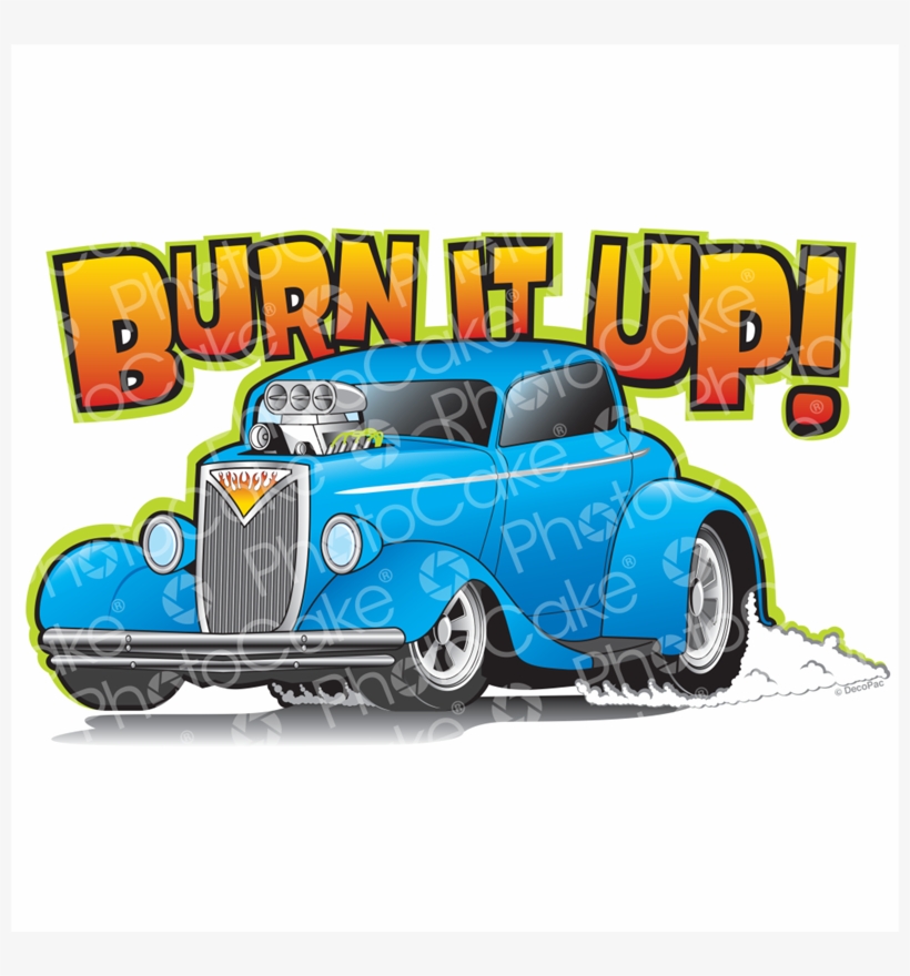 Hot Rod Car - Drag Racing Birthday Cards Transparent PNG - 800x800 ...