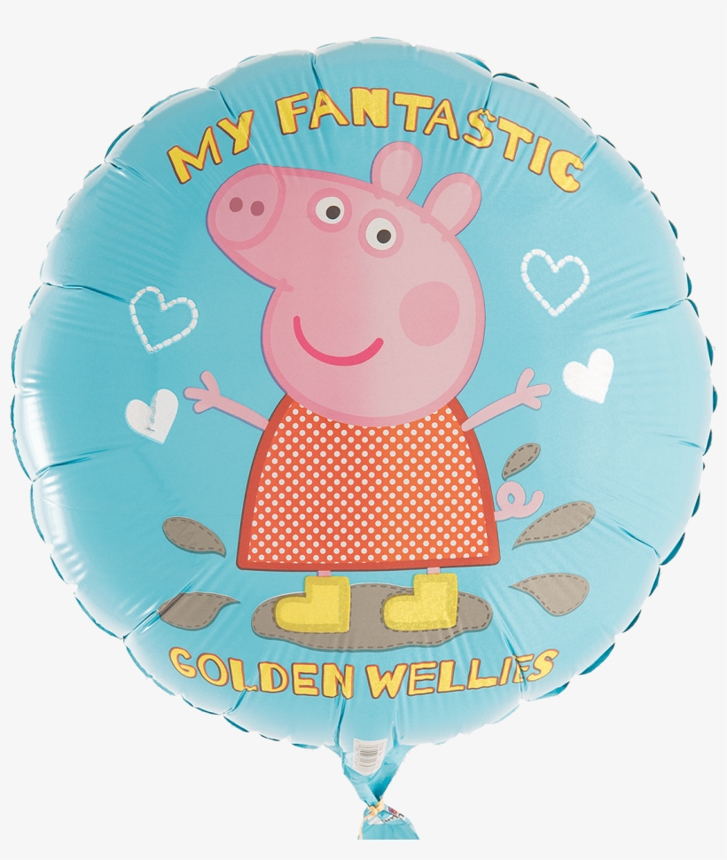 Peppa's Fantastic ~golden Wellies - Balloon Transparent PNG - 1367x1367 ...
