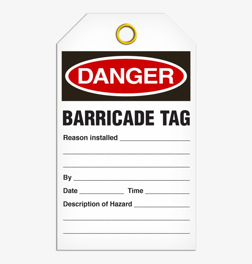 Osha Danger Safety Tag - Sign Transparent PNG - 600x802 - Free Download ...