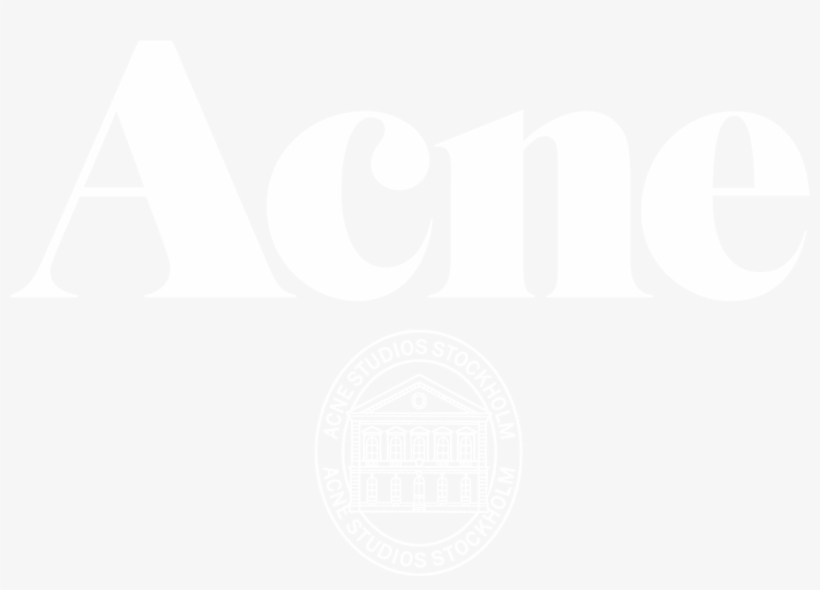 Founded In 1996 At Stockholm, Sweden, Acne Started - Acne Logo White ...
