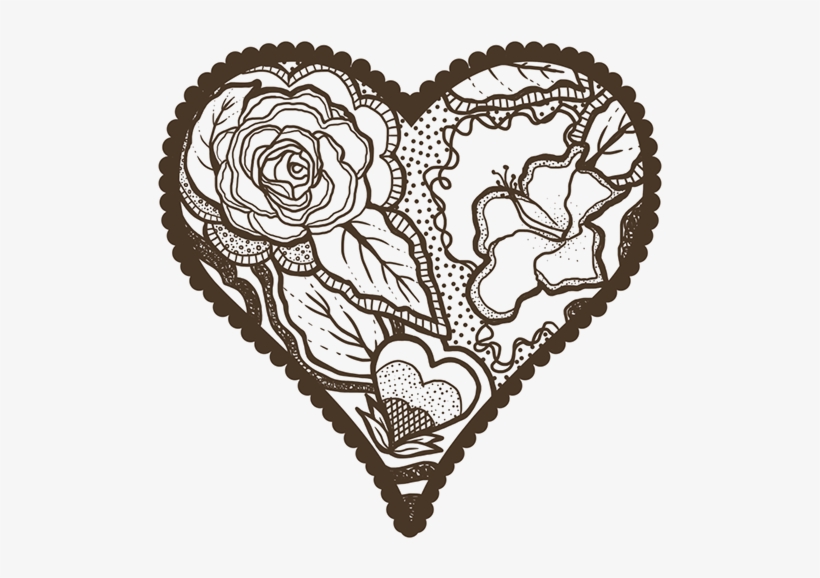 Silk-screen Print - Heart Transparent PNG - 600x519 - Free Download on ...