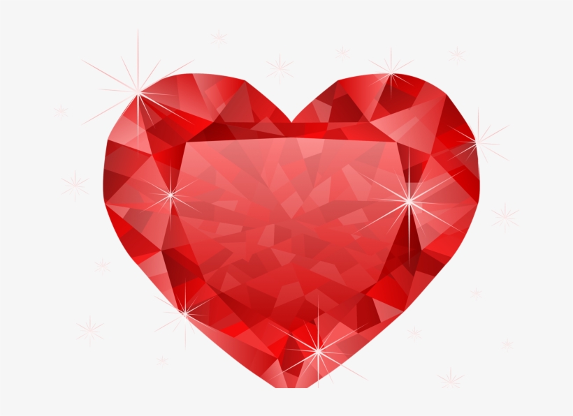 Ruby Heart Wallpaper Hd - Red Crystal Heart Png Transparent PNG ...