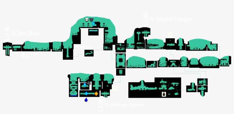 Outskmap - Industrial Complex Map Rain World Transparent PNG - 1195x524 ...