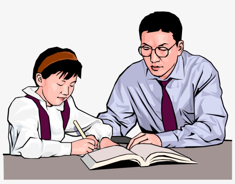 Vector Illustration Of Young Academic Student Girl - Understand Then To ...