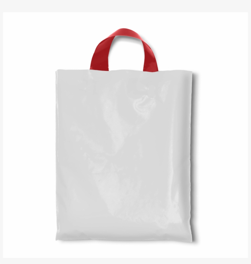 Get 14" X 16" Customized White Plastic Carry Bags With - Tote Bag ...