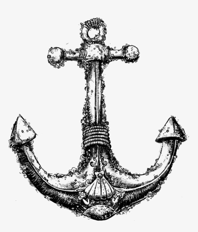 Graphic So Kiss Him Again Just To Prove - Rusty Anchor Drawing ...