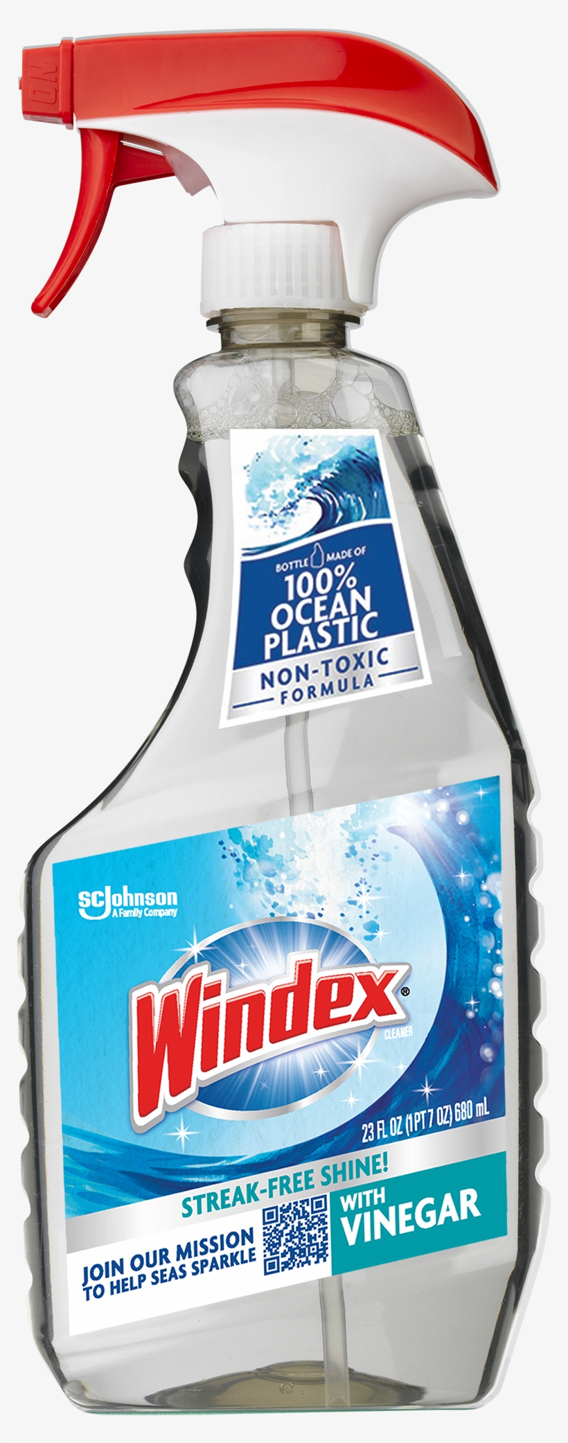 Windex Vinegar Ocean Plastic Bottle - Windex Transparent PNG - 888x2100 ...