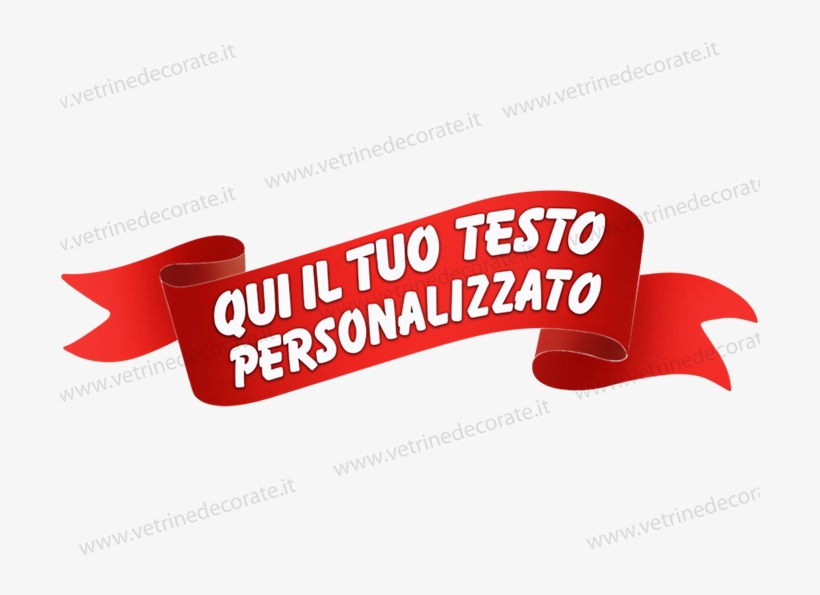 Red Ribbon With Custom Text - Calligraphy Transparent PNG - 700x825 ...