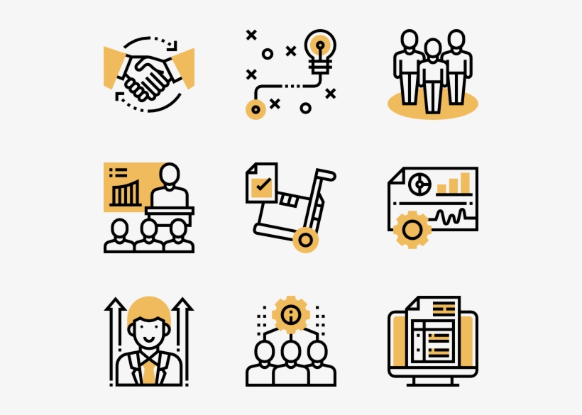 Business Management - Research Cartoon Icon Png Transparent PNG ...