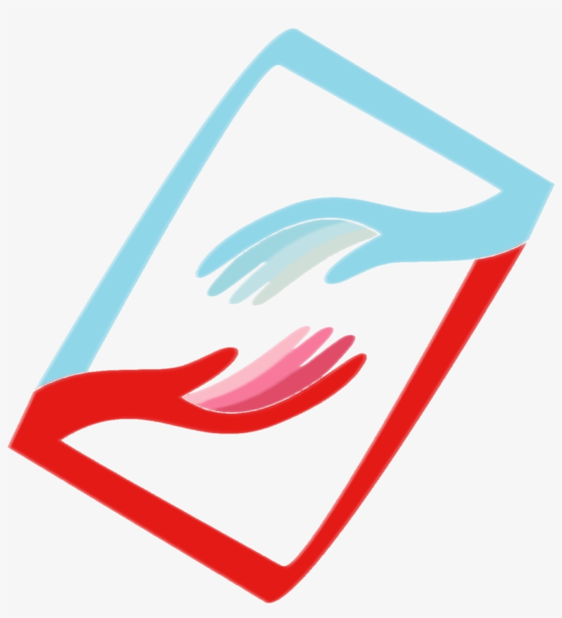 Helping Hands Blue2 - Helping Hands Red And Blue Transparent PNG ...
