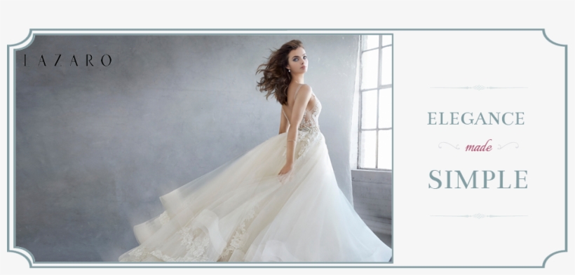 Elegance Made Simple - Banner Wedding Dress Transparent PNG - 979x422 ...