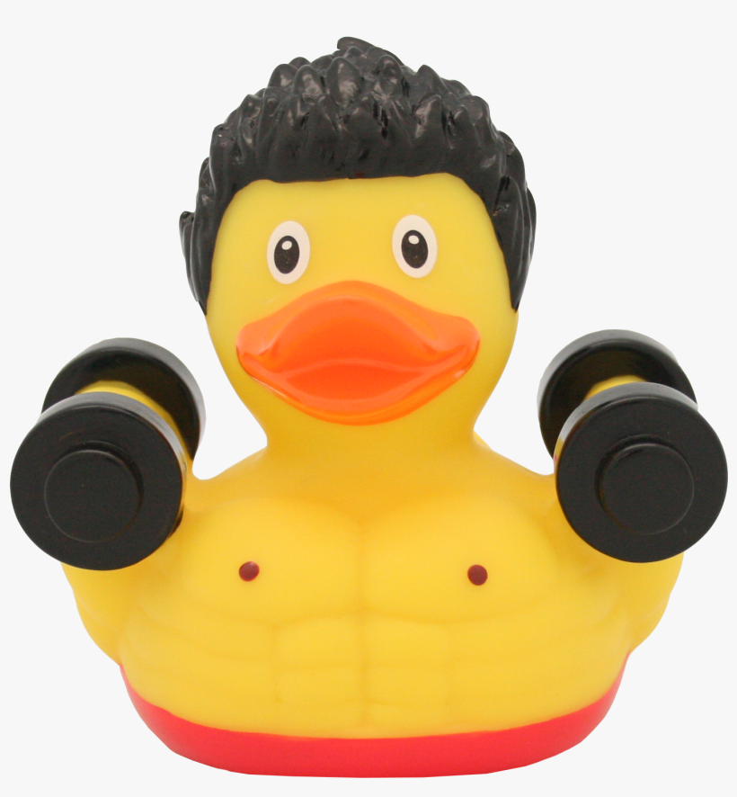 Bodybuilder Rubber Duck By Lilalu - Rubber Duck Transparent PNG ...