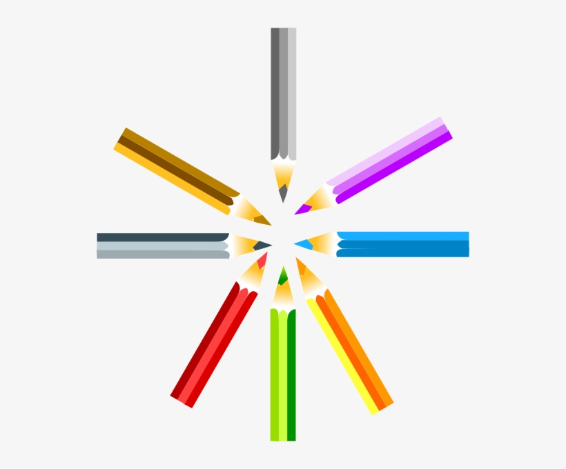Colored Pencils Svg Clip Arts 540 X 600 Px Transparent PNG - 540x600 ...