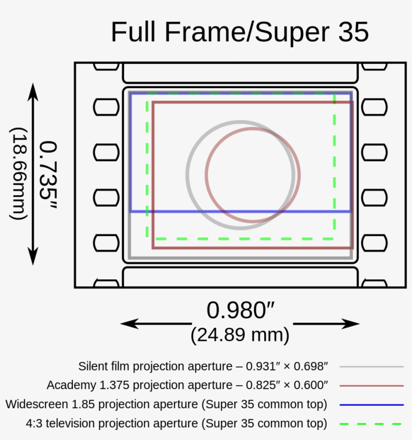 35 Mm Full Frame - Diagram Transparent PNG - 995x1024 - Free Download ...