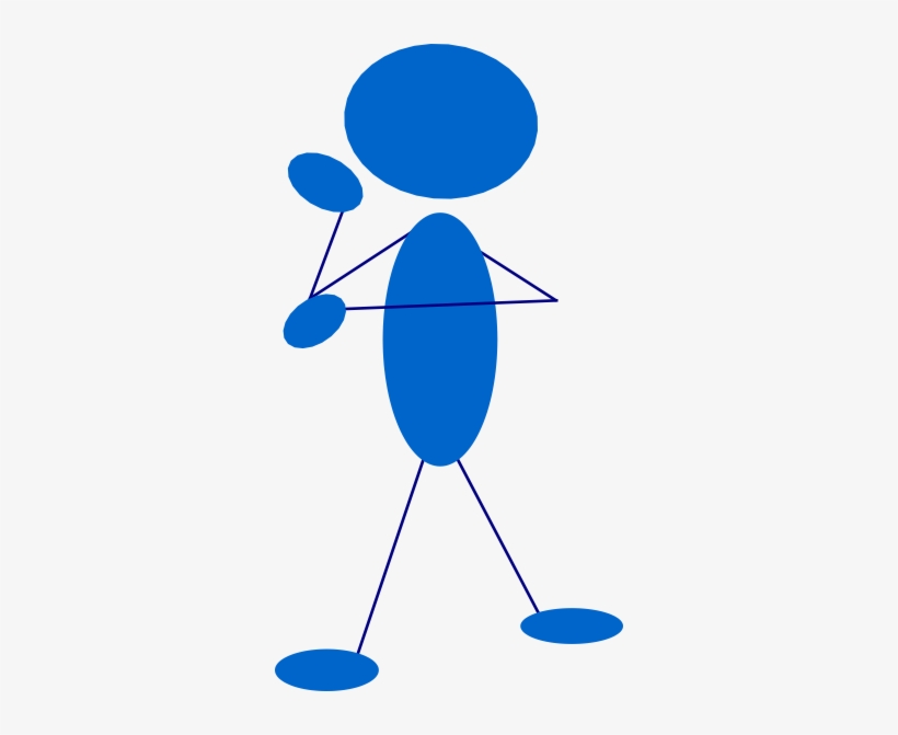 Original Png Clip Art File Thinking Blue Stick Man Transparent PNG ...