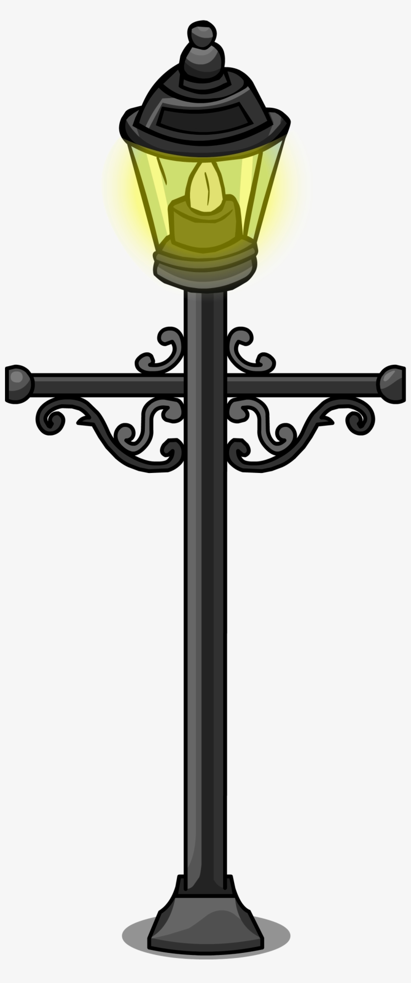 Wrought Iron Lamp Post - Lamp Sprite Transparent PNG - 966x2243 - Free ...