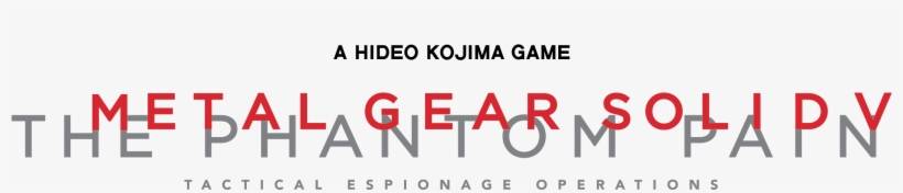 Download Now - Metal Gear Solid V Logo Transparent PNG - 2430x492 ...