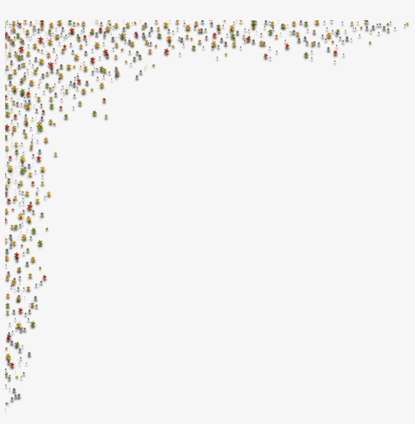 Hg Cu Glitterstar Corner - Glitter Corner Png Transparent PNG ...