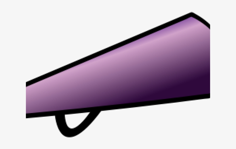 Purple Cheer Megaphone Clipart