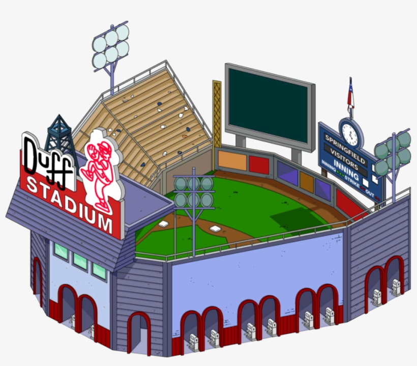 Duff Stadium Tapped Out - Estadio De Los Simpson Transparent PNG ...