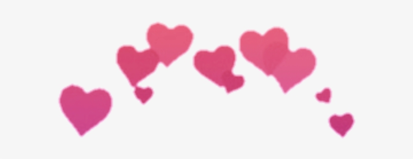 Hearts Heart Crowns Crown Heartcrown Purple Pink - Pink Heart Crown Png ...