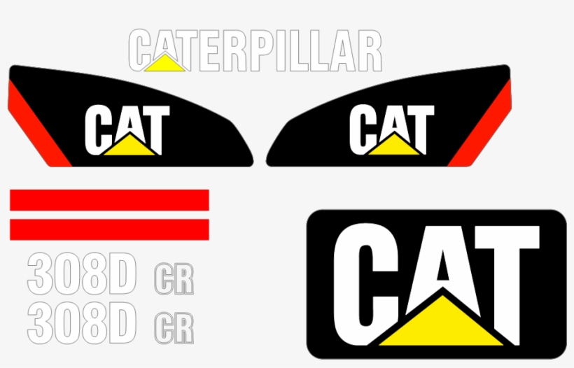 929 X 553 7 - Cat 424d Stickers Logo Transparent PNG - 929x553 - Free ...