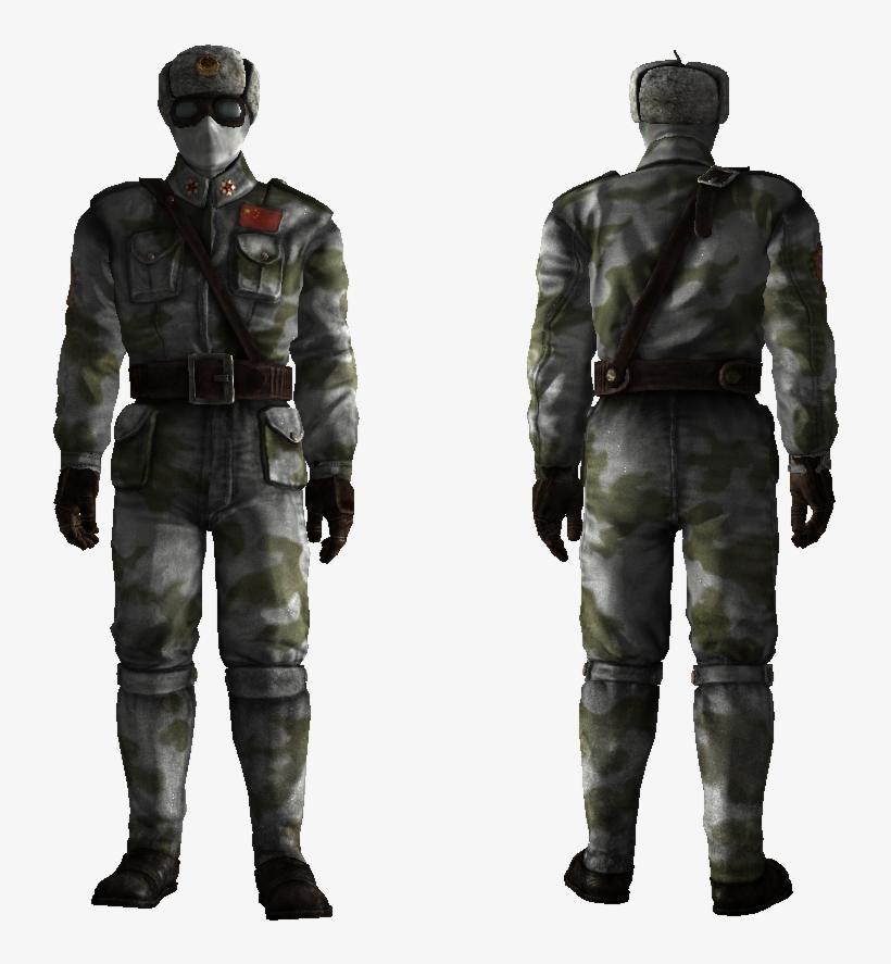Winterized Chinese Jumpsuit - Fallout Enclave Uniform Transparent PNG ...