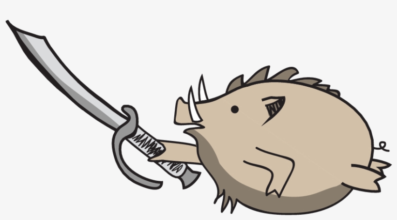 Black Collar Arms Pork Sword Logo - Cartoon Transparent PNG - 881x460 ...