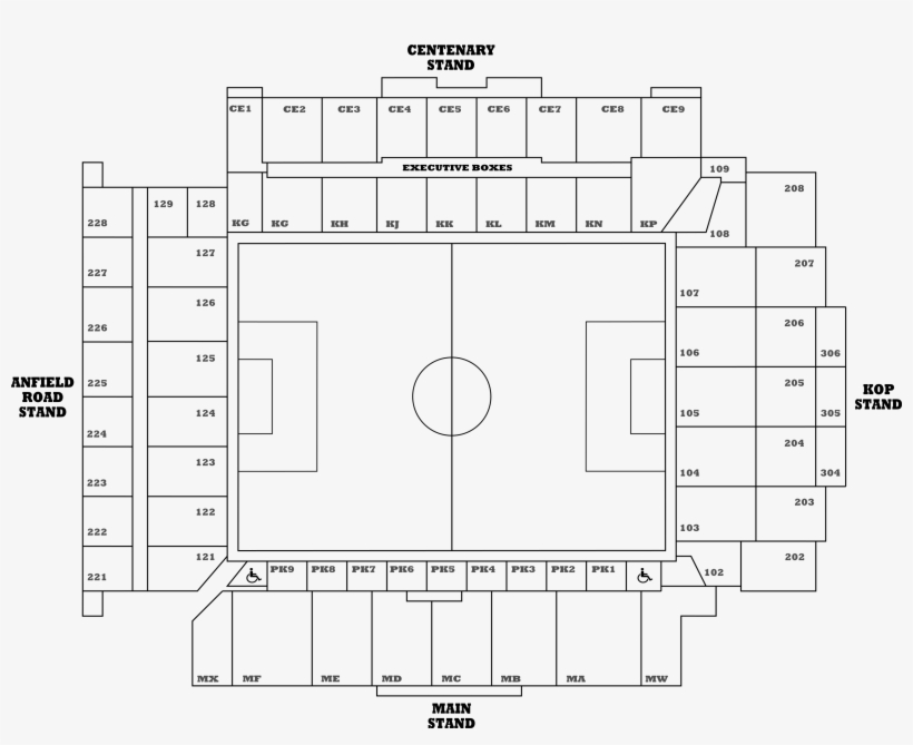 Download File - Anfield Outline - Svg - Diagram - HD Transparent PNG ...