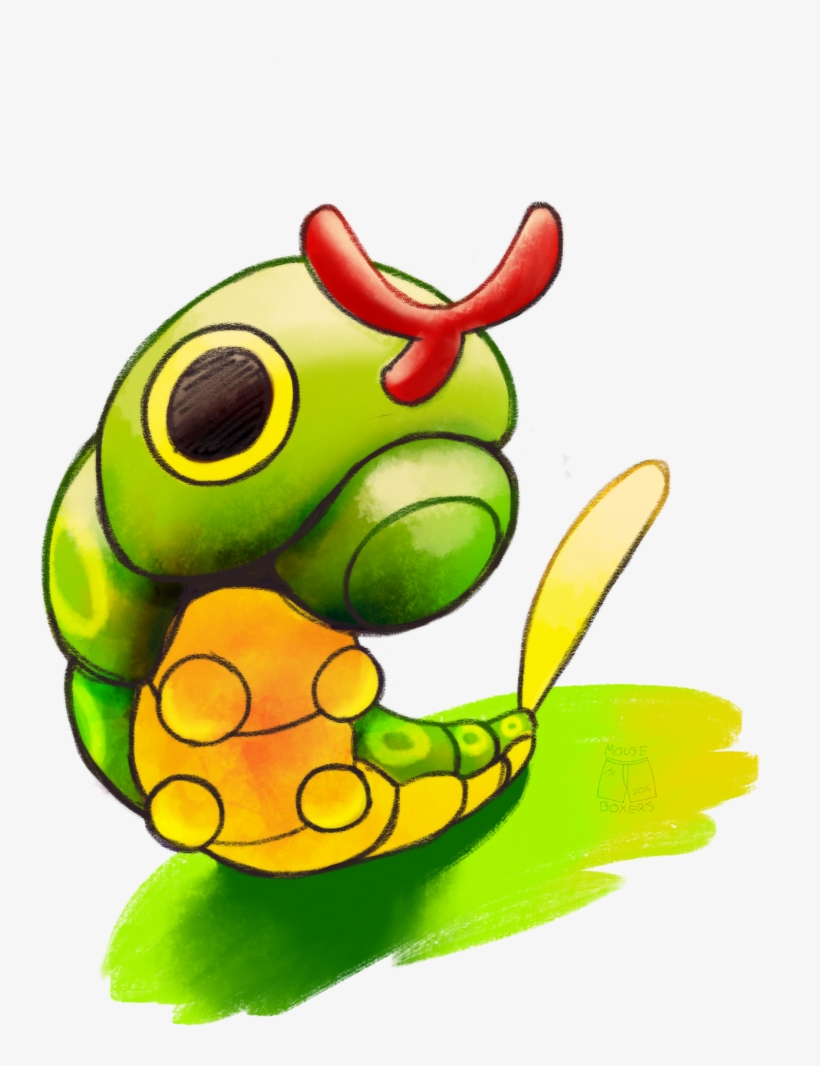 010 Caterpie - Cartoon Transparent PNG - 1024x1024 - Free Download on ...