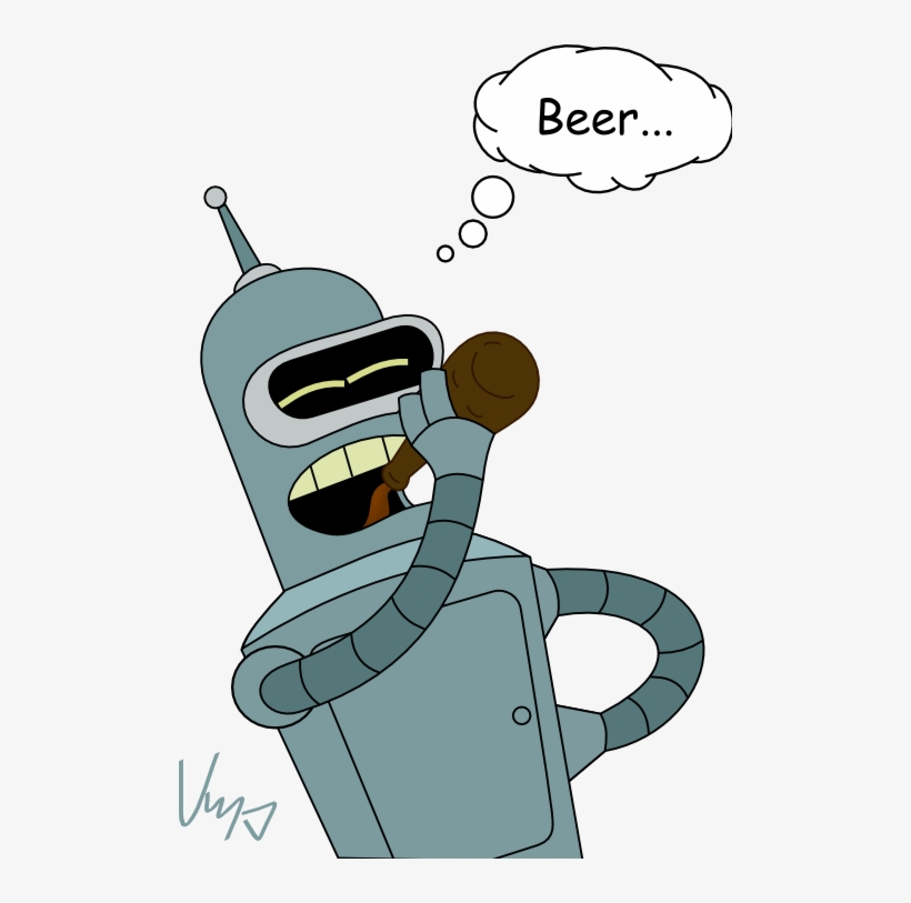 Watch Futurama Transparent Background - Bender Beer Transparent PNG ...
